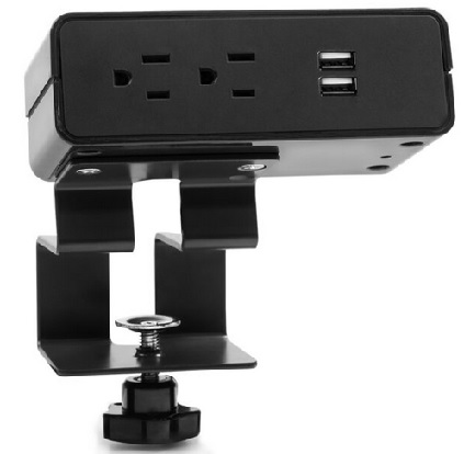 HAT Design Works SMPM-3AA-C-CH Surface Mount Power Unit Charcoal with ...