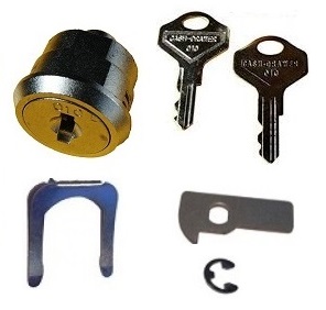 M-S Cash Drawer LOCK-KEY-SET-010R Right-Turning Lock and Key Set, 1 ...