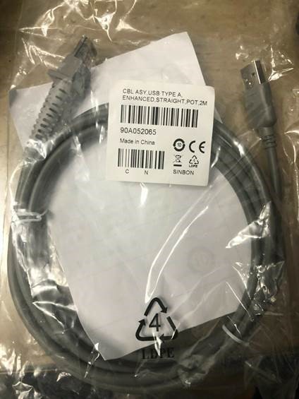 Datalogic 90A052065 Cable, USB, Type A, Enhanced, Straight, Power Off ...