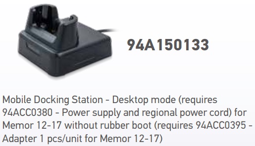 Datalogic Memor 12 94A150133 Smart Docking Station - Desktop Mode