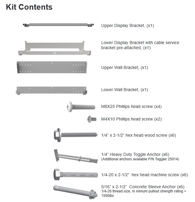 Elo E282876 Low Profile Mounting Kit for the ET6553L