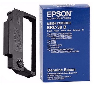Epson ERC-38B-SINGLE 1-Pack Black Ribbon for Epson U200/U300