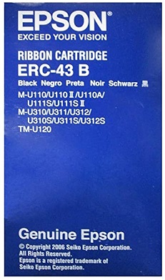 Epson ERC-43B Black Ribbon, for H6000IV and H2000 for Endorsement