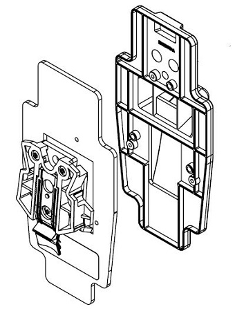 Havis 367-6301 Metal BackPlate for Ingenico Lane 3600