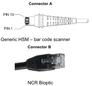 Honeywell CBL-NCR-300-S00 Cable, 9.8 Feet, RS232, 5V, Signal, NCR 787x ...