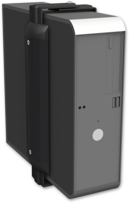 ICW CPU2-8 Frame Style Computer Mount 2.8" to 5", Writable Black