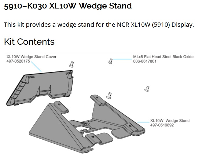 CP- Wedge Display stand (optional)