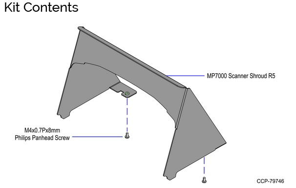 NCR 7358-K895 Kit, 7895 Tower Shroud