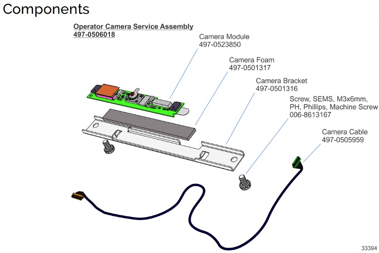 NCR 7702-K156 XR7 Camera