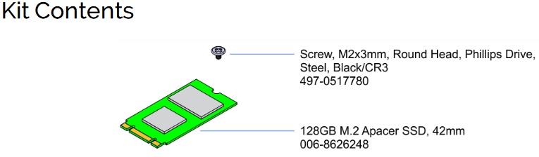 NCR 7703-K241 Kit - M.2 SSD, 128GB