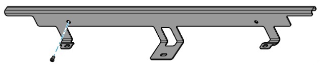 NCR 7895-K733 .5 Inch (1.2cm) Bracket to extend width of Scanner for 7895