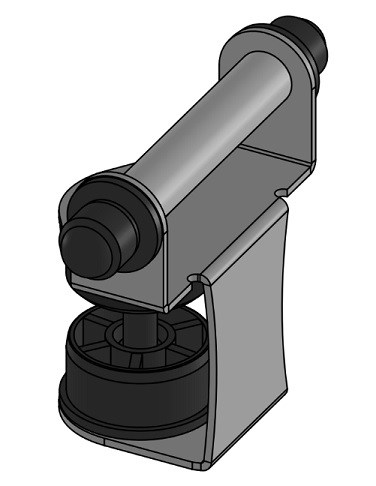 SpacePole 7304 Connection joint for Screens - Scanner towers, used for ...