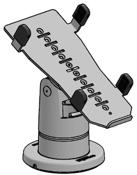 SpacePole MAG201-S-MN-02 Stack with MultiGrip Plate for MagTek DynaPro ...