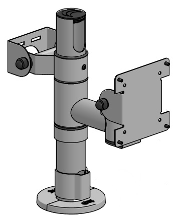 SpacePole MMHAY001-02 SpacePole Screen Mount with 300mm with 75/100 ...