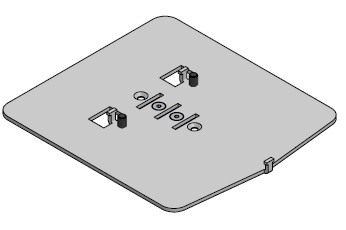 SpacePole PAX030-MN-02 Payment Mount: PAX MT30 MultiGrip Plate