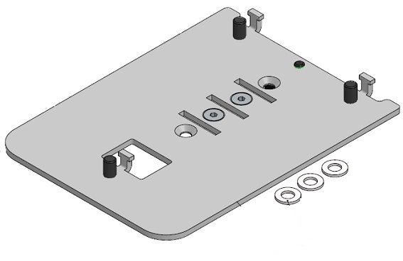SpacePole VERM401-MN-02 Verifone M400 M424 MultiGrip (No Handle)