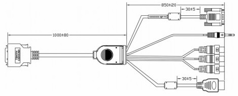 Xenarc CABLE-26P-YH 26-PIN YH Series Monitor Input Cable - 1.8 meter (5 ...