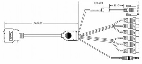 Xenarc CABLE-26P-YV 26-PIN YV Series Monitor Input Cable - 1.8 meter (5 ...