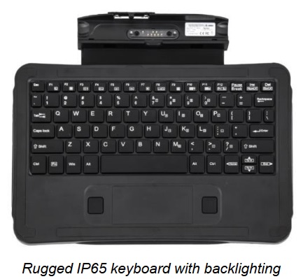 Zebra 420095 Keyboard, L10 Rugged Backlit IP65 Companion Keyboard, US