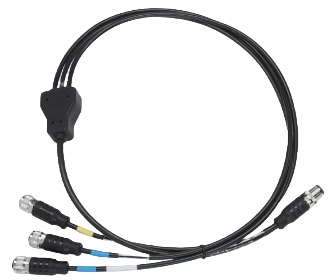 Zebra ADP-USB0010-M12 M12 Plug to M12 Jack Host1, M12 Jack Host 2 and ...